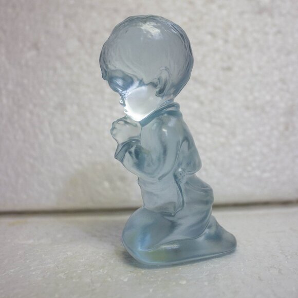 Fenton | Accents | Fenton Blue Glass Praying Boy | Poshmark